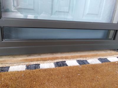 LARSON NuVent 36-in x 81-in Brown Full-view Aluminum Storm Door with ...