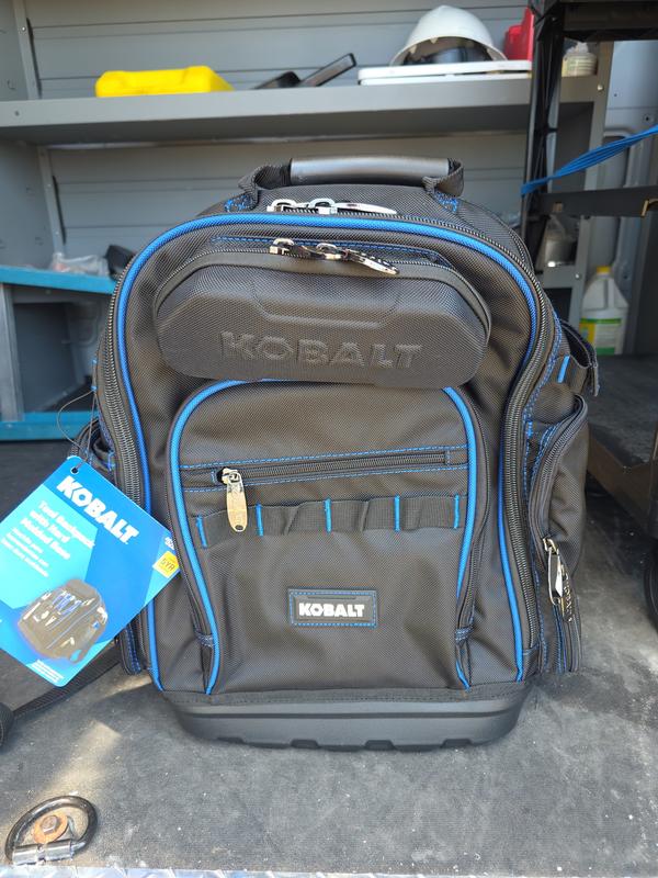 Kobalt Black/Blue Polyester 7-in W x 18.5-in D x 15-in L Zippered ...