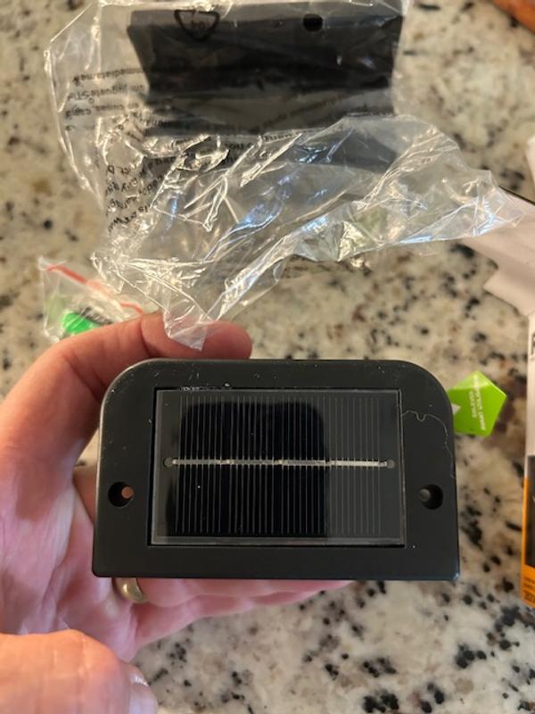 RELIABILT Solar Black LED Outdoor Rail light 2 -Pack in the Deck Lights ...