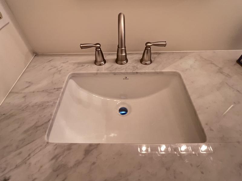 Eviva Aberdeen 30-in Blue Undermount Single Sink Bathroom Vanity with ...