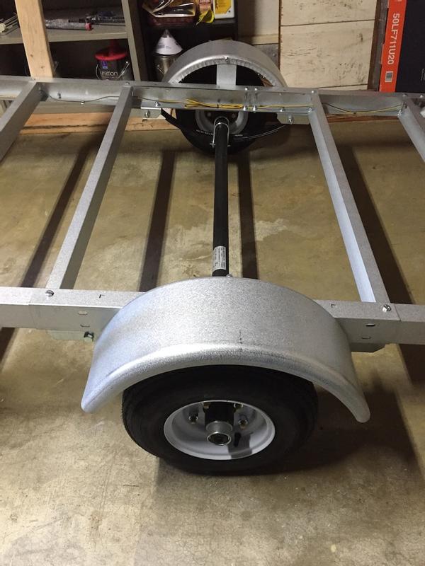 Stirling 4-ft x 8-ft Galvalume Steel Utility Trailer - 1000-lb Load ...
