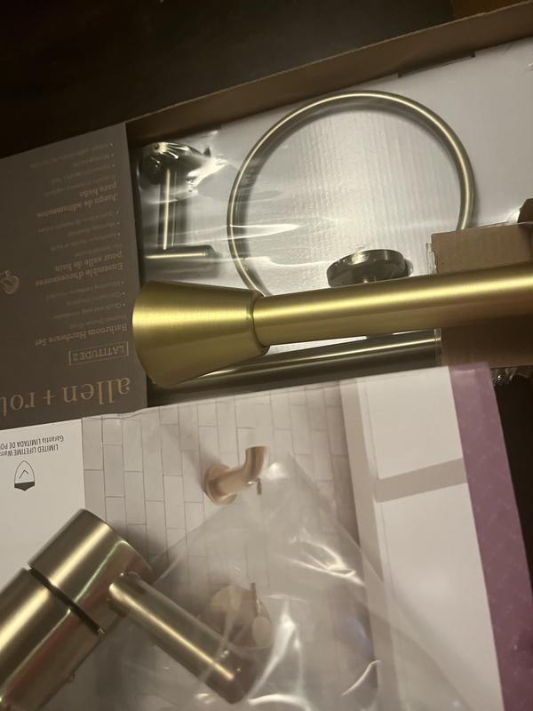allen + roth 3 -Piece Latitude 2 Brushed Bronze Decorative Bathroom ...
