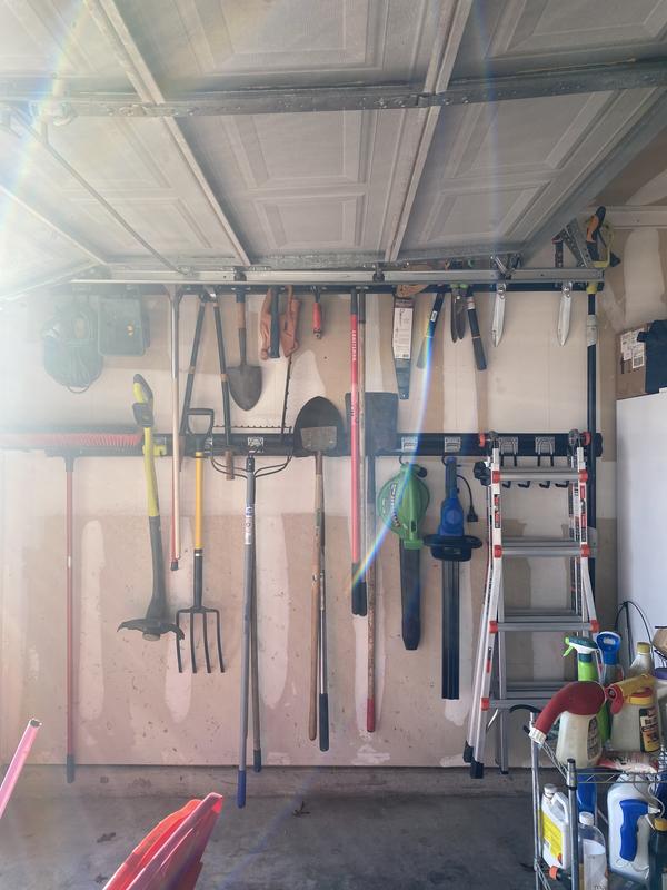 Kobalt K-Rail 15-Piece 32-in Black/Grey PVC Storage Rail System 59996 ...