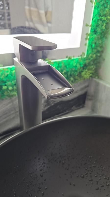 Karran Kassel Brushed Copper Vessel 1-Handle WaterSense Waterfall ...