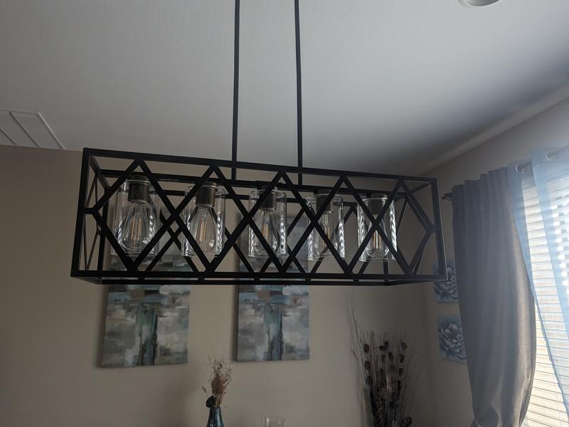 Kichler Solander 5-Light Olde Bronze Transitional Clear Glass Linear ...