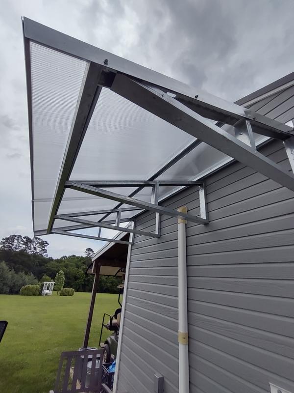 AmeriLux International MultiLite 4-ft x 8-ft Ribbed Clear Polycarbonate ...