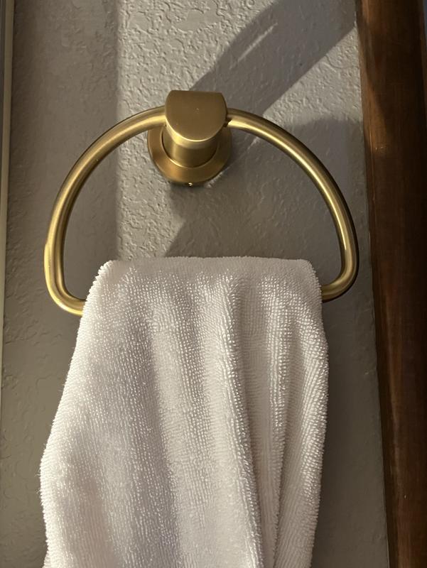 allen + roth 3 -Piece Veda Gold Decorative Bathroom Hardware Set Towel ...