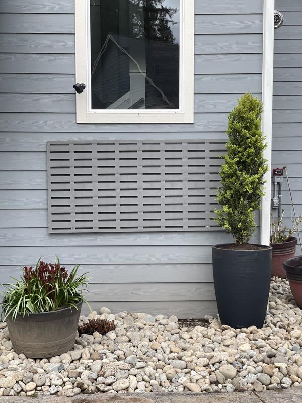 Freedom 6-ft x 3-ft Boardwalk Gray Polypropylene Decorative Screen ...