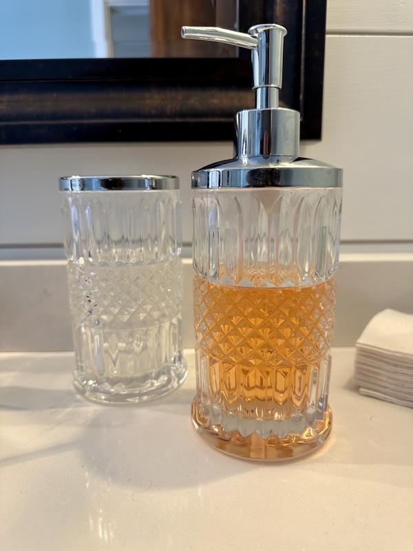 allen + roth Clear 12-oz Capacity Freestanding Soap and Lotion ...