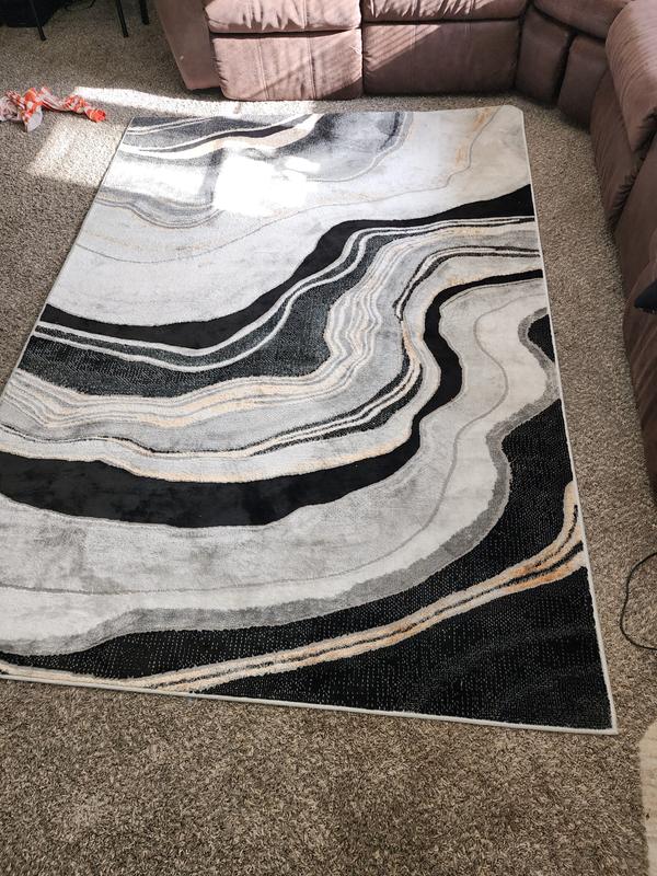 Origin 21 Endless Space 10 X 13 (ft) Onyx Indoor Geode Area Rug 671231 ...