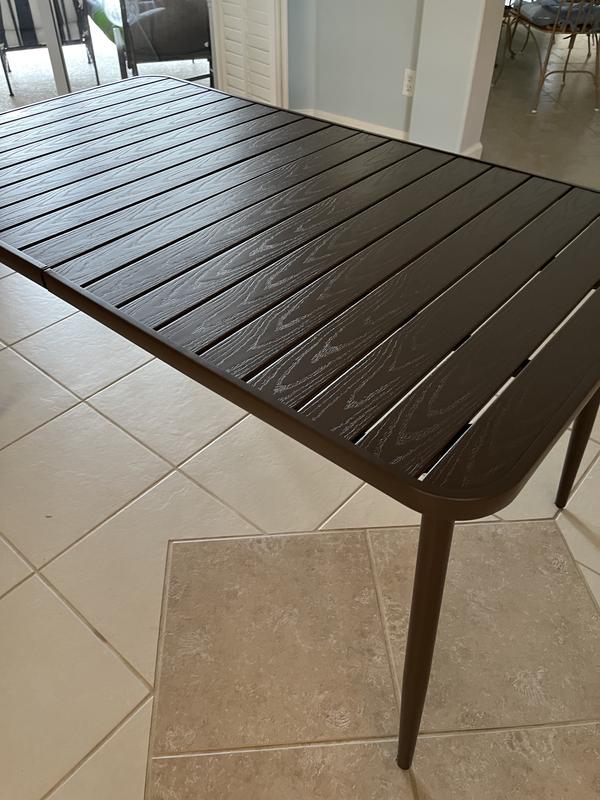 VOUA 15-ft Iron Dark gray No-tilt Market Patio Umbrella in the Patio ...