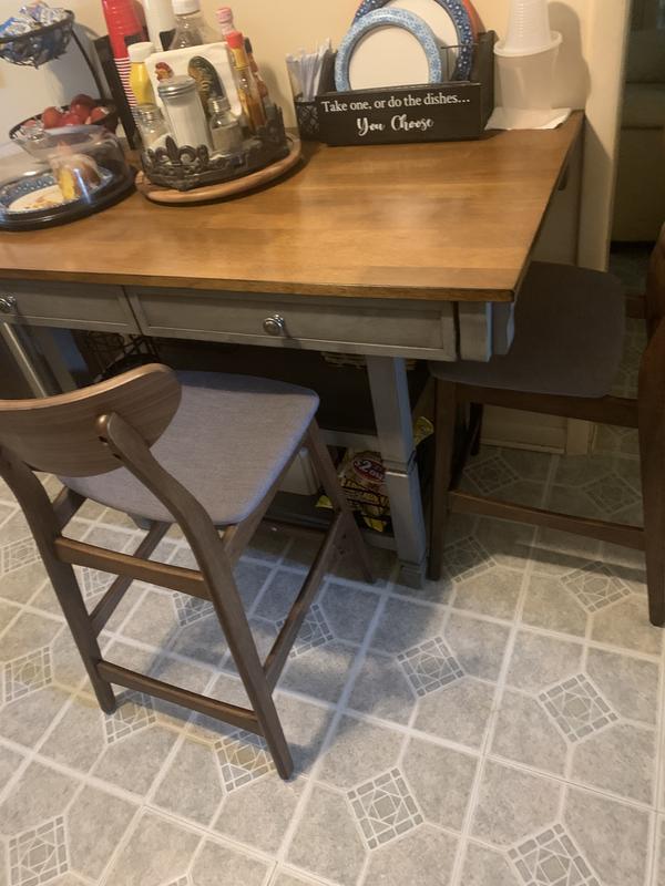 Best Selling Home Decor Gavin Set of 2 Dark Grey and Walnut 20-in H ...
