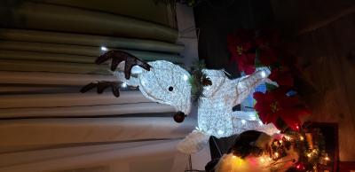 Holiday Living 36-in Deer Sculpture with White LED Lights at Lowes.com