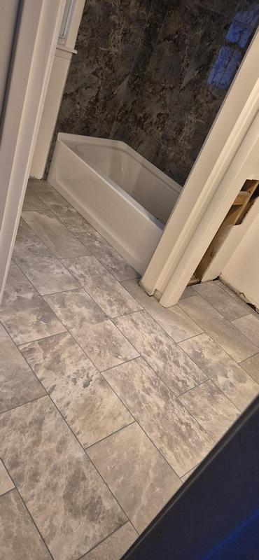allen + roth Danish Limestone Gray 12-in x 24-in Matte Porcelain Stone ...
