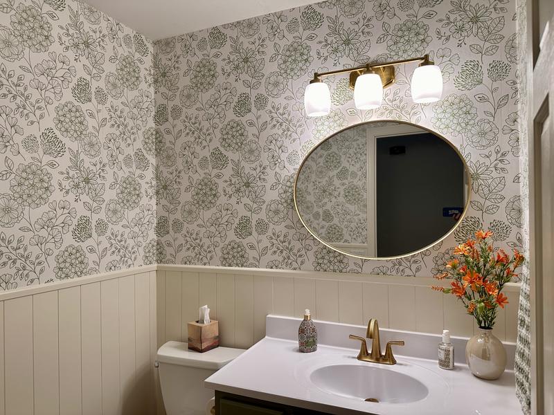 Scott Living 56.4-sq ft Indigo Non-woven Floral Unpasted Wallpaper 2975 ...