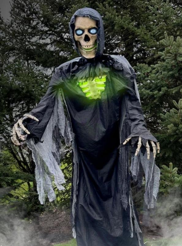 Haunted Hill Farm 10-ft Freestanding Motion Activated Talking Lighted ...