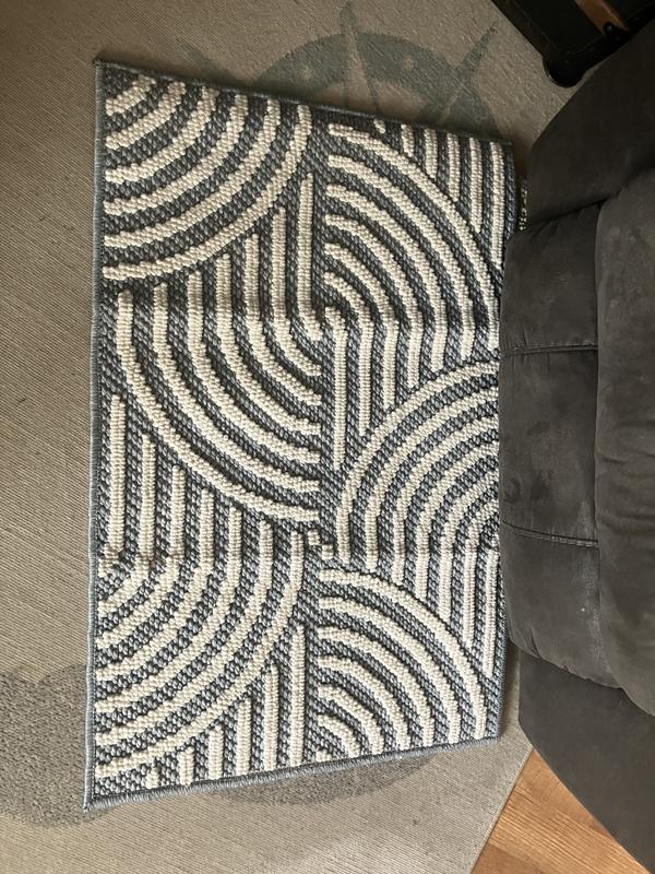 allen + roth Rounded Shores 2 X 6 (ft) Sage Indoor Geometric Runner Rug ...