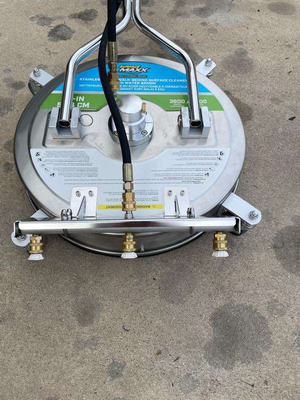 SurfaceMaxx Walk-Behind with Water Broom 21-in up to 4500-PSI Rotating ...