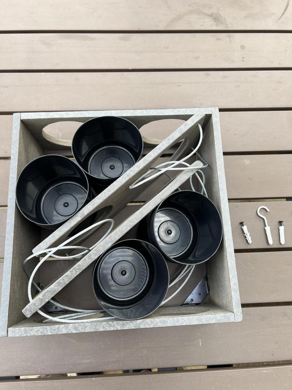 Vioscapes Square 12-in W Small Gray Recycled Plastic Contemporary ...