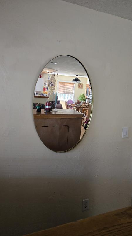 Clavie 16-in W x 24-in H Rectangle Gold Framed Full Length Wall Mirror ...