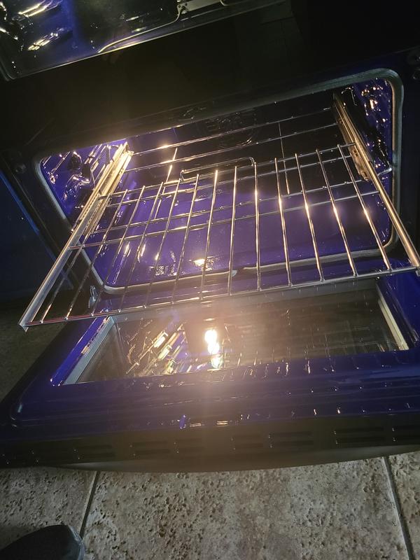 LG 30-in Glass Top 5 burners 4.3-cu ft / 3-cu ft Convection Oven Slide ...