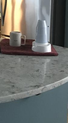 allen + roth Titanium Swell Quartz Off-white Kitchen Countertop SAMPLE ...