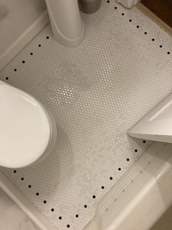 Satori Hudson Mist 12-in x 12-in Matte Porcelain Penny Round Wall Tile ...