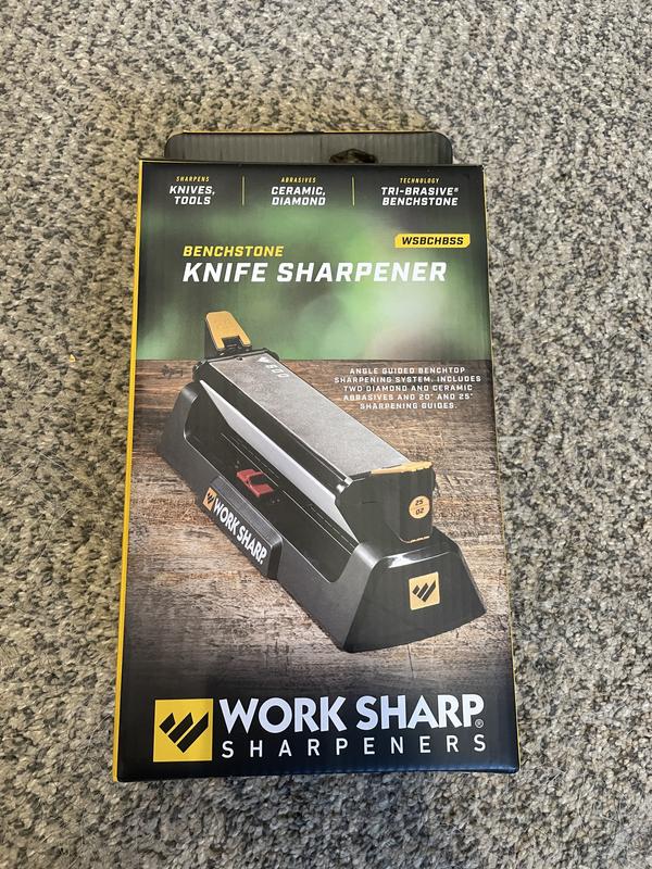 Work Sharp Benchtop Knife Sharpener - Tri-Brasive Stone - Diamond ...
