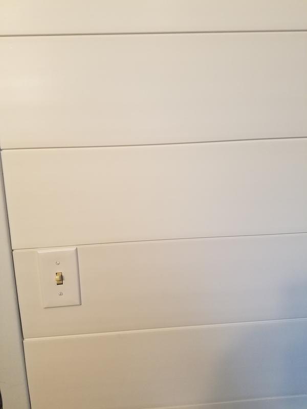 ECHON X Finished White PVC Shiplap Wall Plank In The Wall , 55% OFF