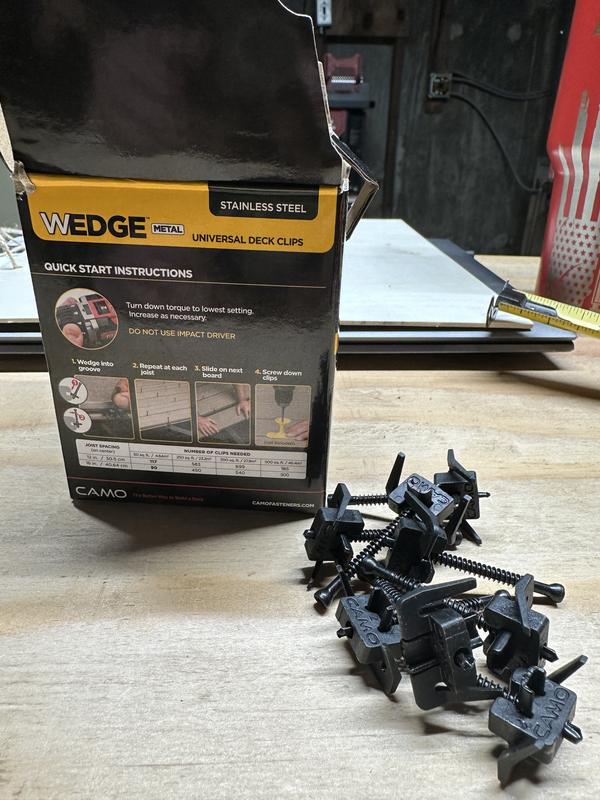 CAMO Wedgemetal Clip 2-in 410 Stainless Steel Hidden Deck Fastener 50 ...