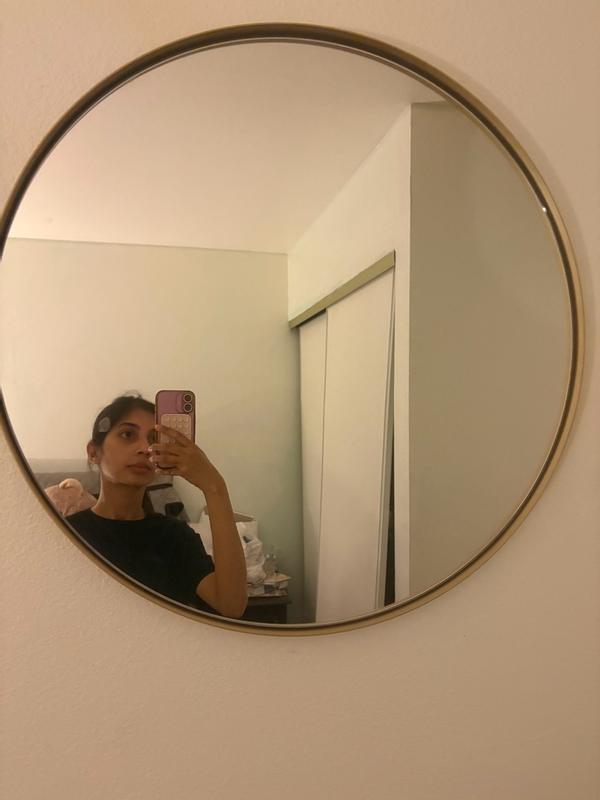 PAIHOME 18-in W x 18-in H Round Black Framed Wall Mirror in the Mirrors ...
