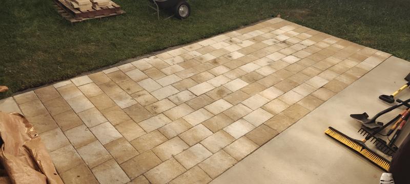 Pavestone 12-in L x 8-in W x 2-in H Rectangle Cafe/Slate Concrete Paver ...