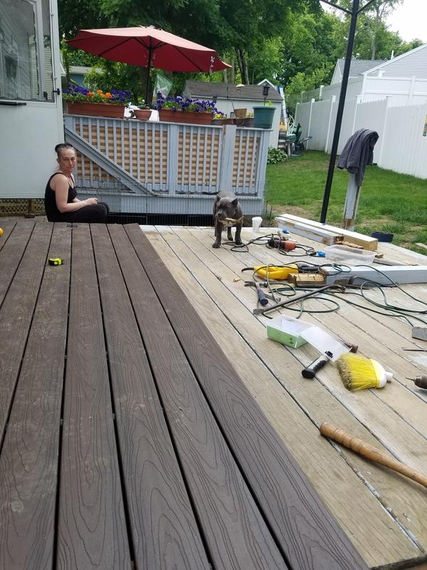 TROPICS 1-in x 6-in x 8-ft Hana Brown Composite Deck Board in the ...