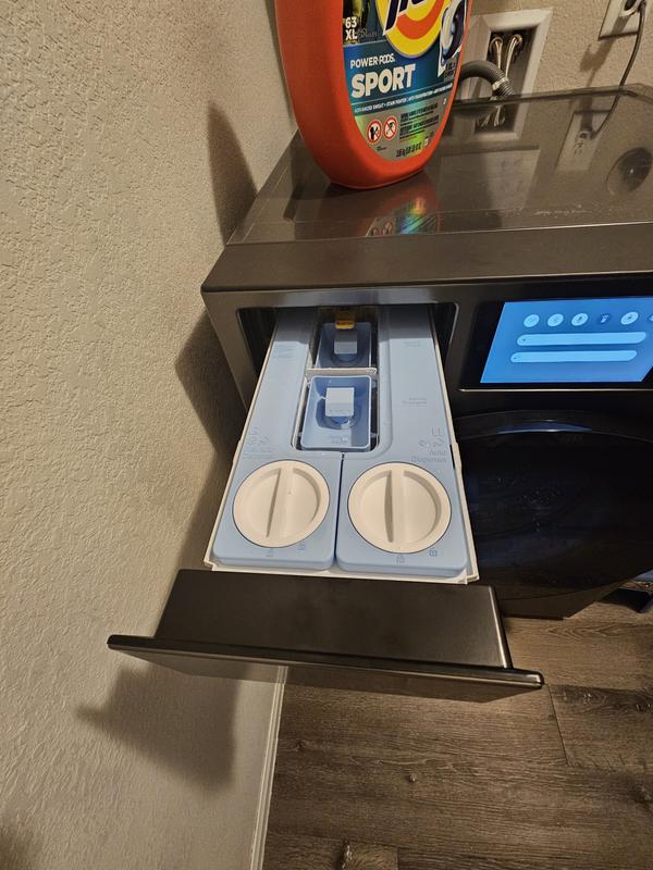 Shop Samsung AI Stackable Front Load Washer and Vented Dryer Pair at ...