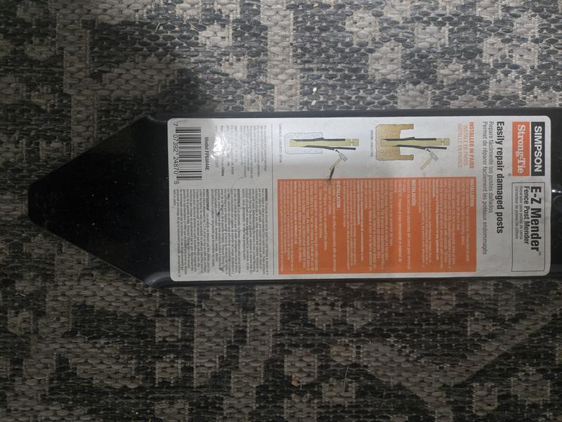 Simpson Strong-Tie E-Z Mender 28-in x 28-in Powder Coating, Black Steel ...