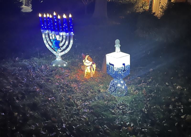 Holiday Living 4-ft LED Menorah Decoration LW23-YD138 at Lowes.com