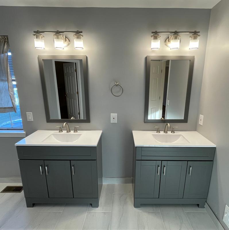 Style Selections Gladmere 36-in Dark Gray Single Sink Bathroom Vanity ...