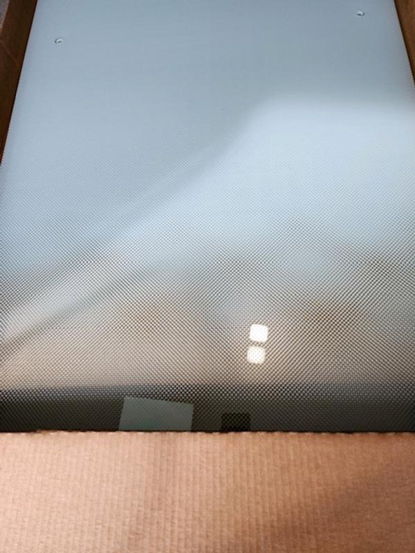 Sterling Finesse Silver 70.0625-in H Frameless Frosted/Patterned Glass ...