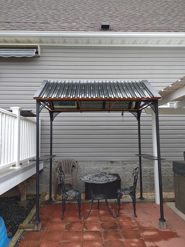 AmeriLux International CoverLite 2.16-ft x 8-ft Corrugated Smoke ...