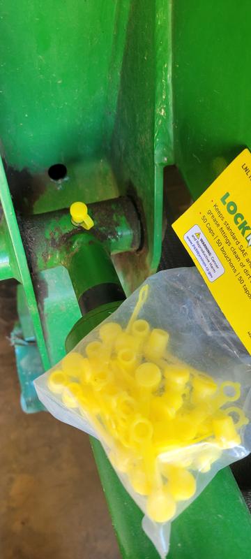 LockNLube LockNLube Grease Fitting Caps (Yellow) - 50 Caps, Securely ...
