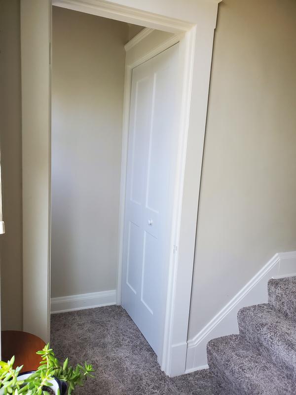 Masonite Logan 30-in x 80-in Slate 2-panel Smooth Hollow core ...