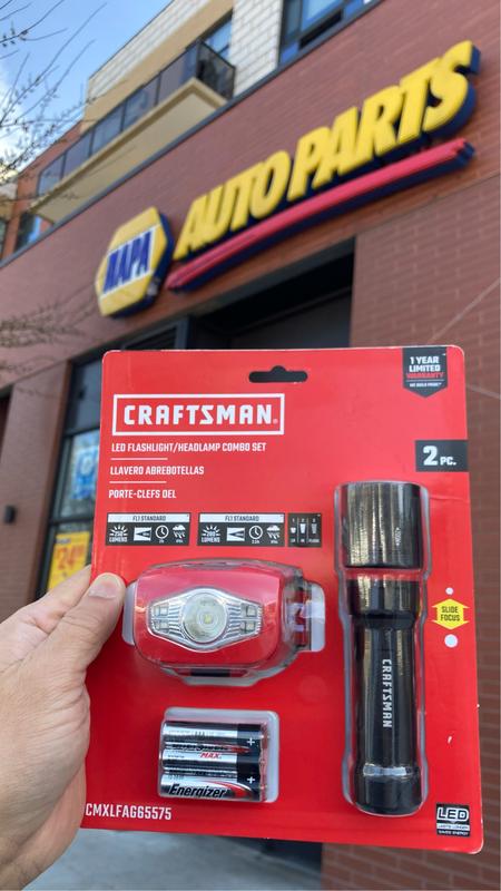 CRAFTSMAN flashlight and headlamp set 280-Lumen 3 Modes LED Spotlight ...