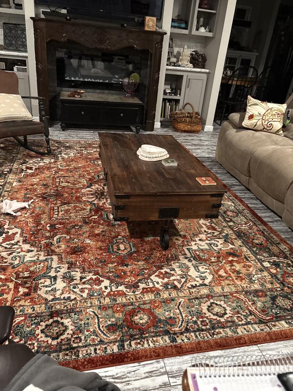 allen + roth with STAINMASTER Jezebel Performance 8 X 10 (ft) Garnet ...