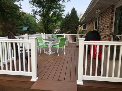 Fiberon Classic White Handrail in the Deck Handrails department at ...