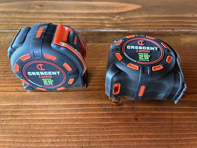 Crescent Lufkin Black SHOCKFORCE NITE EYE 2 -Pack 25-ft Tape Measure in ...