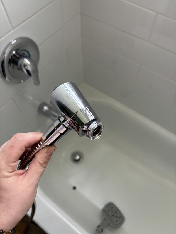 allen + roth SOMERTON 4 -Spray Brushed Nichel 5.15-in Handheld Shower ...