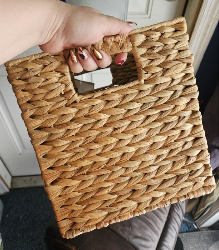 allen + roth Natural Baskets (10.5-in W x 11-in H x 10.5-in D) Natural ...