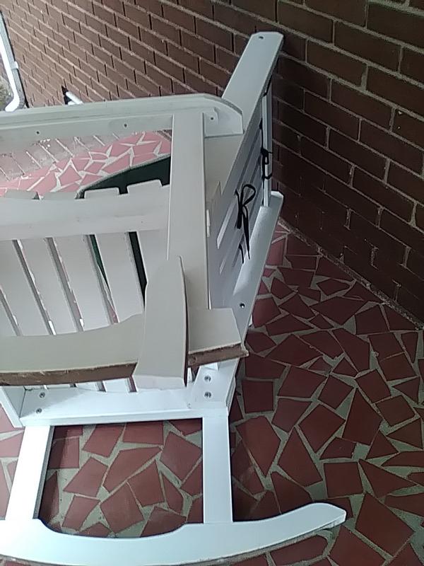 highwood Weatherly Weathered Acorn Poly-lumber Frame Rocking Chair with ...
