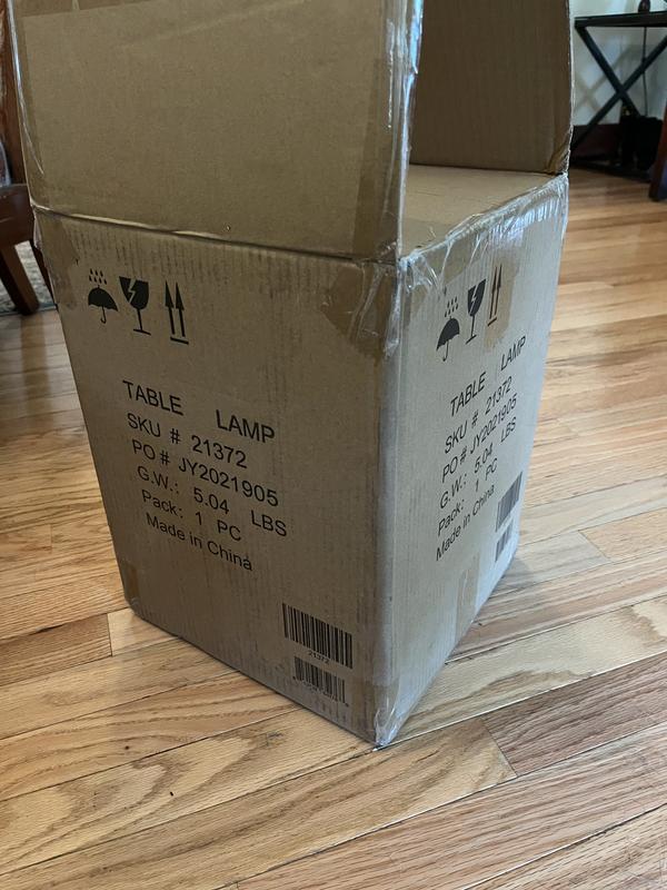 KAWOTI Kem 17.75-in Rustic Green LED Rotary socket Table Lamp with ...