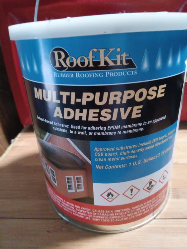 RoofKit Roofing Products Multipurpose 128-fl oz Black Roof adhesive in ...